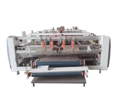 China Semi Automatic Double Pieces Corrugated Box Folder Gluer 220v for sale