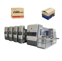 China Full Automatic 1-6 Colors Rotary Box Making Machine With Printing Slotting Die Cutting Machine for sale