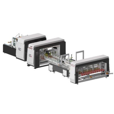 China Corrugated Carton Folder Gluer Stitcher Machine With Precise Control System for sale