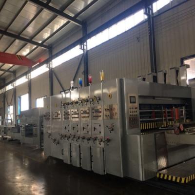 China GYK High Speed Automatic Multiple Colors Flexo Ink  Printing Slotting Die Cutting Machine for sale