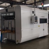 China Heavy Duty 14.5~15.5T Corrugated Cardboard Die Cutting Machine With 980mm Cutting for sale