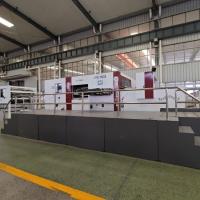 China 5000 Sheets Per Hour White/Gray PLC Control Corrugated Cardboard Die Cutting Machine for sale