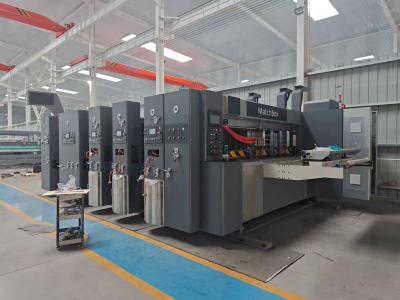 China High Speed Automatic Carton Flexo Printing Slotting Die Cutting Machine for sale