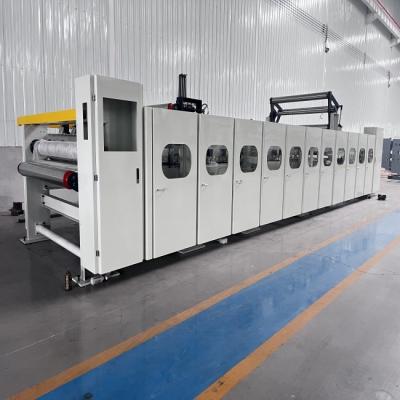China Double Facer Drying And Shaping Corrugated Cardboard Production Line At 120-180m/min With 2 Proportioning Valves for sale