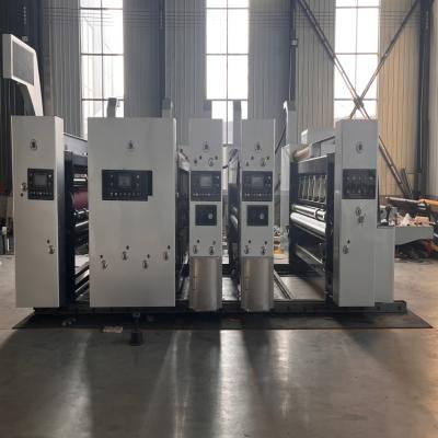 China Corrugated Carton Flexographic Printing Machine Double Slotter Rotary Die Cutter for sale