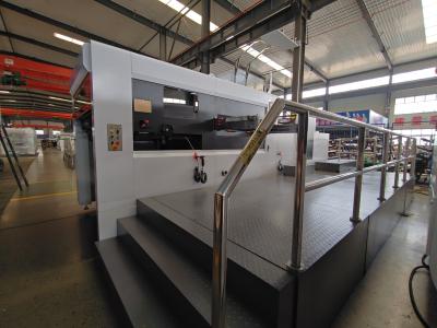 China Corrugated Carton Die Cutting Machine With Lead Edge Feeder And Adjustable Brush Wheels For Precise Positioning High Accuracy for sale