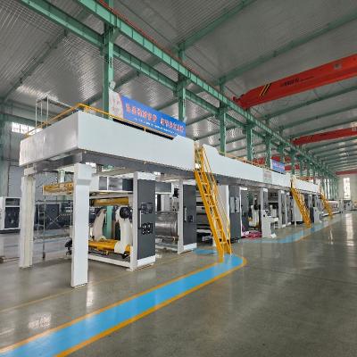 China Drying And Shaping Of Corrugated Board 3 Layer Corrugated Cardboard Production Line With 2 Pieces Proportioning Valve Operation for sale