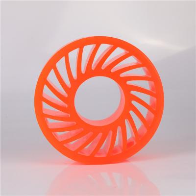 China Durable Mechanical Consumables polyurethane sun wheels and no crush wheels tailored for corrugated box machinery applications for sale