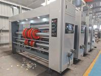 China Automatic Lead Edge Feeding Flexo Printing Slotting Machine with 100-130m/min Speed and 7-inch Color Touch Screen HMI for sale