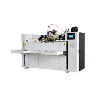 China Semi Auto Corrugated Carton Box Stitching Machine Equipment Double Servo Motor for sale