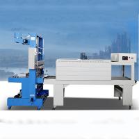 China Mineral Water Foam Carton PE Film Shrink Wrapping Machine Semi Automatic Customized for sale