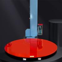 China Fully Automatic Horizontal Pallet Wrapping Machine Rotating Tray Packer Shrink Wrapper for sale