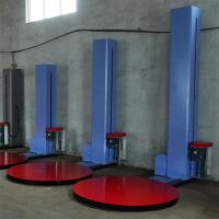 China Fully Automatic Horizontal Pallet Wrapping Machine Rotating Tray Packer Shrink Wrapper for sale
