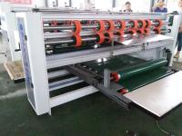 China Box Folder Gluer Machine / Semi - Automatic Carton Folding Gluing Machine for sale
