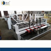 China Full Automatic Operate Corrugated Box Gluing Machine HMI And Good PLC Control for sale