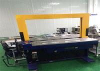 China Automatic Corrugated Box Bander Machine / Blue Corrugated Carton Strapping Machine for sale