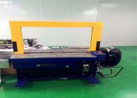 China Automatic Corrugated Box Bander Machine / Blue Corrugated Carton Strapping Machine for sale