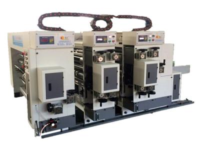 China Flexo Printing Slotting Machine / Automatic Feeding Water Ink Printing Box Packing Machine for sale
