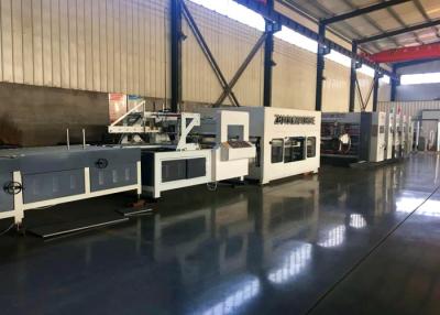 China Alloy Steel Corrugated Paperboard Flexo Printer Slotter Machine With Folder And Gluer Bundling Machine for sale