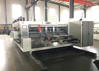 China Grinding Alloy Gear Automatic Flexo Printer Slotter Stacker Machine  / Carton Box Packing Machine for sale