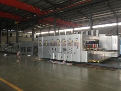China Automatic Lead Edge Feeder Slotter Folder Gluer 1400*2200mm Max Printing Size for sale