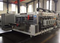 China Alloy Grinding Gear Automatic Vacuum Feeder Flexo Printer Slotter Machine / Carton Box Making Machine for sale