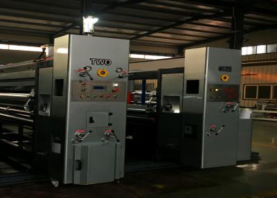 China Model 1200 X 2600 Lead Edge Feeder Flexo Printer Slotter Die Cutter Machine / Corrugated Box Machine for sale
