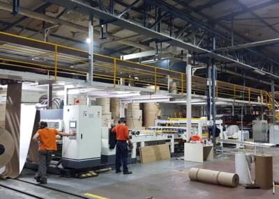 China Automatic 2 Ply Corrugated Cardboard Machine Production Line 1 Year Warranty for sale