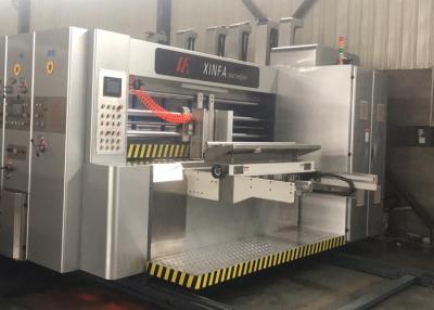 China Carton Box Lead Edge Flexo Printing And Die Cutting Machine PLC Control for sale
