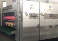 China Carton Box Lead Edge Flexo Printing And Die Cutting Machine PLC Control for sale