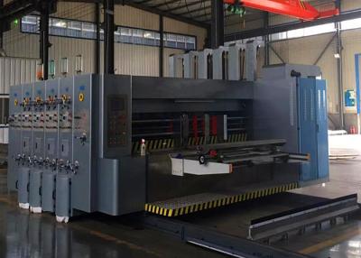 China 4 Colors Flexo Printer Slotter Machine / Carton Box Packing Machine for sale
