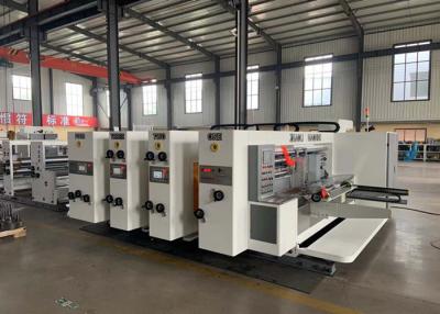 China Custom Flexo Printer Die Cutting Slotter Machine Automatic Independent Lead Edge Feeding for sale