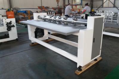 China Corrugated Board Cutting Scoring Machine Mnaual Feeding Type For Carton Box for sale