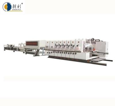 China Carton Box Print Slot Die Cut Machine Flexo Printer Slotter With Stacker for sale