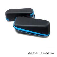 China PU Leather  Oblique zipper EVA Portable Glasses Case Multicolor Skeletal for sports for sale
