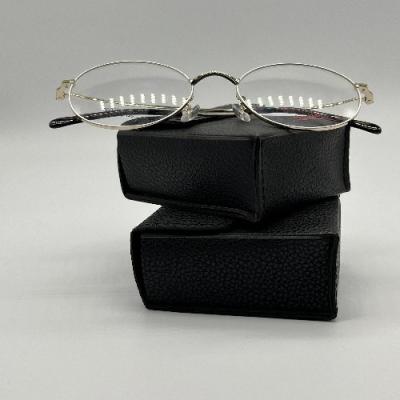 China PU Leather Folding Eco 8.2CM Soft Sunglasses Case Handmade For Travel for sale