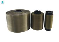 China Classic PET MOPP Gold Line Dots 10000m Bobbin Safety Thread Tobacco Tear off Tape for sale