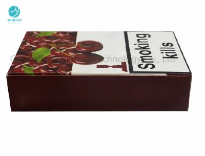 China Durable Tobacco Packets Glassy Cigarette Packing Case With UV Stamping for sale