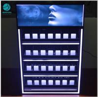 China Customized 3 Layer LED Light Acrylic Display Cabinets For Cigarette / Tobacco for sale