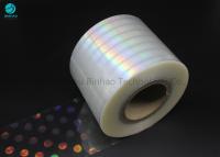 China Cigarette Packet Biaxially Oriented Polyethylene Film / Cosmetic Box Holographic Paper for sale