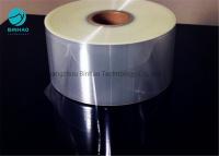 China Self Adhesive Transparent PVC Rolls Flexible Packaging Film With Inside Paper Core 76mm for sale