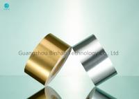 China Soft Temper Aluminium Foil Paper Tobacco Foil Roll 76mm Core Diameter for sale