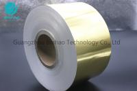 China Transferred Aluminium Foil Paper Metallized Tobacco Foil 81mm-86mm Width for sale