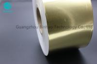 China Transferred Aluminium Foil Paper Metallized Tobacco Foil 81mm-86mm Width for sale