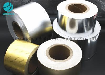 China Bright Silver Gold Aluminum Tin Foil Wrapping Paper 50gsm - 80gsm Grammage for sale