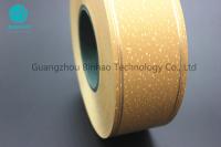 China Yellow Cork Tipping Paper Gold Line Printed Tobacco Wrapping Paper for sale