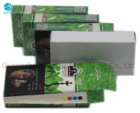 China Tobacco Green Packet Cardboard Cigarette Cases And Shisha Outer Boxes for sale