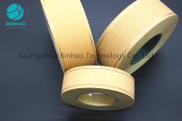 China 64mm Cork Tobacco Filter Paper Printed With 1 Gold Line For King Size Cigarette Packaging for sale