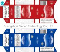 China Red Blue Paper Custom Cigarette Case Smoke Pack With Personality Design for sale
