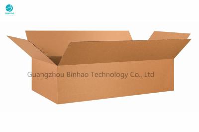 China White and Brown Three Layer Corrugated Paper Box For Cigarette Packing for sale